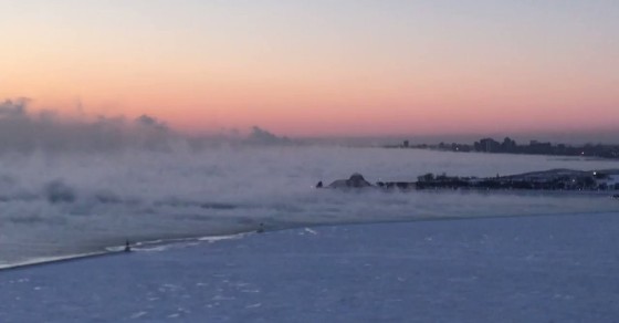 Polar vortex turns Lake Michigan into Siberia - Sharedots