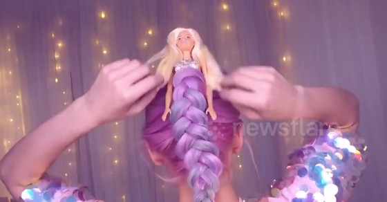 Barbie mermaid braid tutorial looks splashing - Sharedots