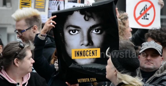 Michael Jackson fans protest outside Channel 4 London HQ ahead of ...
