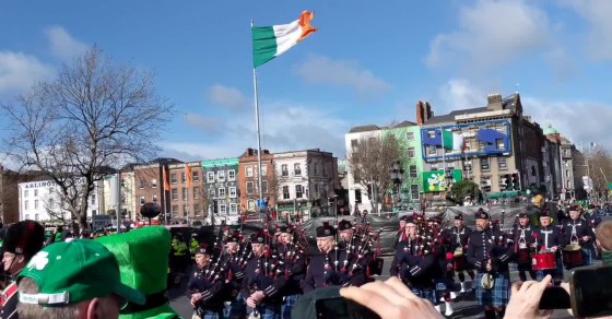 The Emerald Isle! Dublin celebrates St. Patrick's Day with its parade ...