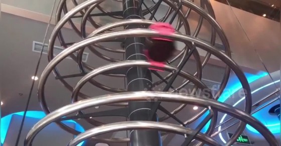 Dishes served via spiral slides at China's Spacelab restaurant - Sharedots