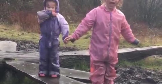 Slippery Mud Leads to Unexpected Splash - Sharedots