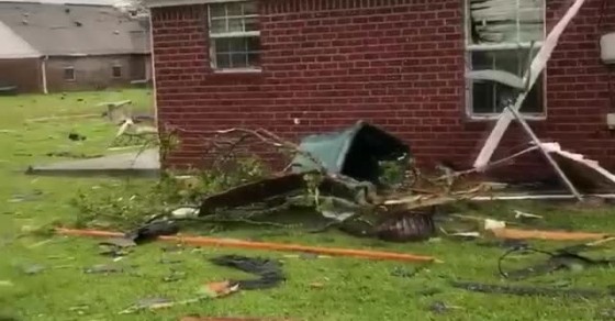 Aftermath of Massive Storm in Monroe Louisiana - Sharedots