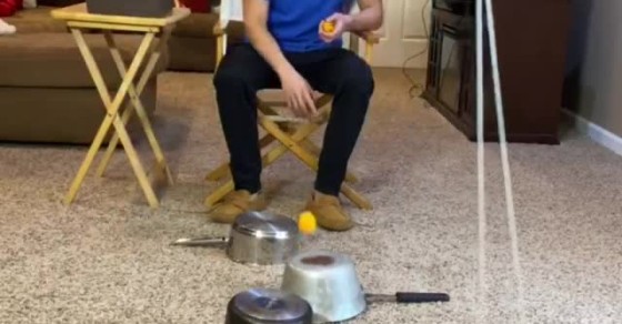 17 Pot, Ping-Pong Ball and Swinging Cup Trick Shot - Sharedots