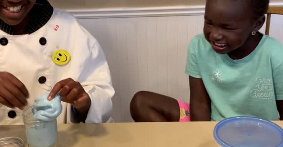 Kids Laughing at Funny Slime Noises - Sharedots