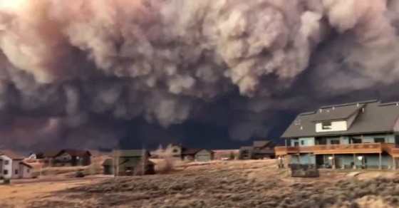 Apocolyptic view from home in Granby, Colorado after fire explosion ...