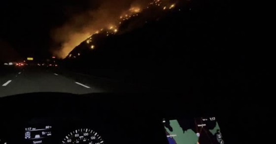 Fire Spread Along the Grapevine 5 Freeway - Sharedots