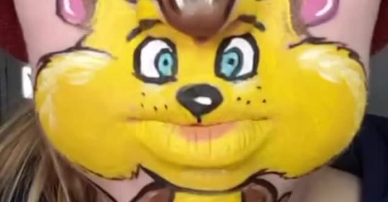 Adorable Chipmunk Face Paint - Sharedots