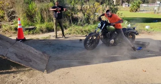 Man Loading Motorcycle Fails - Sharedots