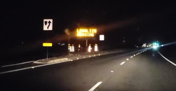 Reprogrammed Traffic Alert Sign - Sharedots