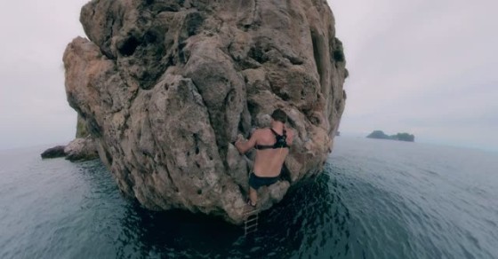 Deep Water Soloing in Thailand - Sharedots