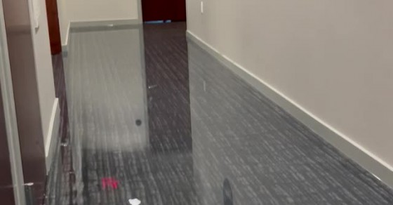 Broken Standpipe in Apartment Creates Man Made Waterfall - Sharedots