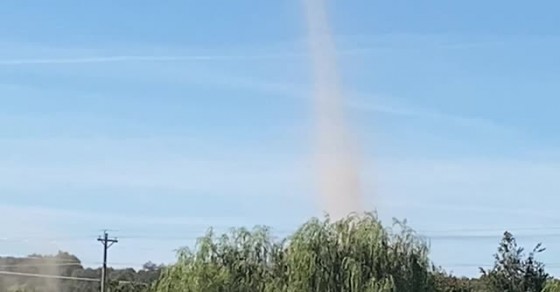 Dust Devil Hits Dairy Farm - Sharedots
