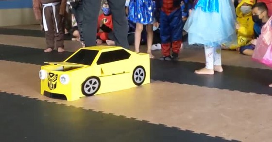 Kiddo Shows Off Homemade Custom Designed Transformer Costume Sharedots