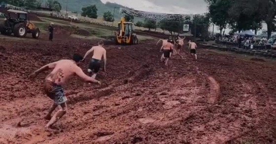 Slipping and Sliding During a Mud Run - Sharedots