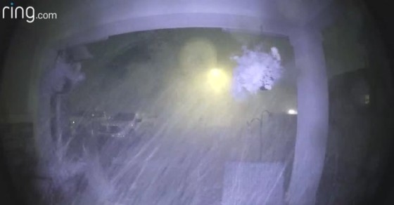 Ring Camera Catches Trampoline Flying Over House Hitting Trucks - Sharedots