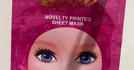 Barbie Sheet Mask Looks Ridiculous - Sharedots