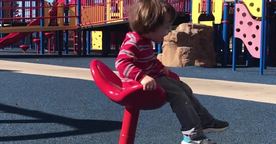 Spinning Toddler Takes A Tumble - Sharedots