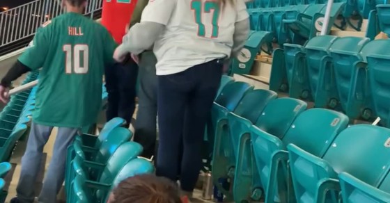 Angry Dolphins Fan Causes Collateral Damage - Sharedots