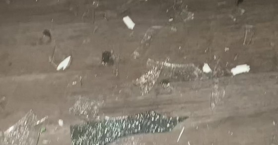 Golf Ball-Sized Hail Breaks Window and Cracks Windshield - Sharedots