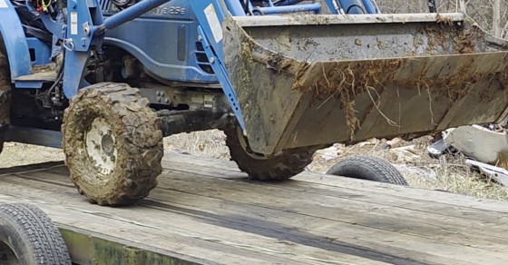 10-Year-Old Daughter Loading Tractor for Dad - Sharedots
