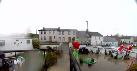 Festive Delivery Fail as Driver's Van Rolls Away - Sharedots