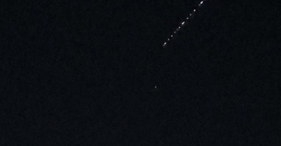 Telecommunications Satellites Spotted in the Night Sky - Sharedots
